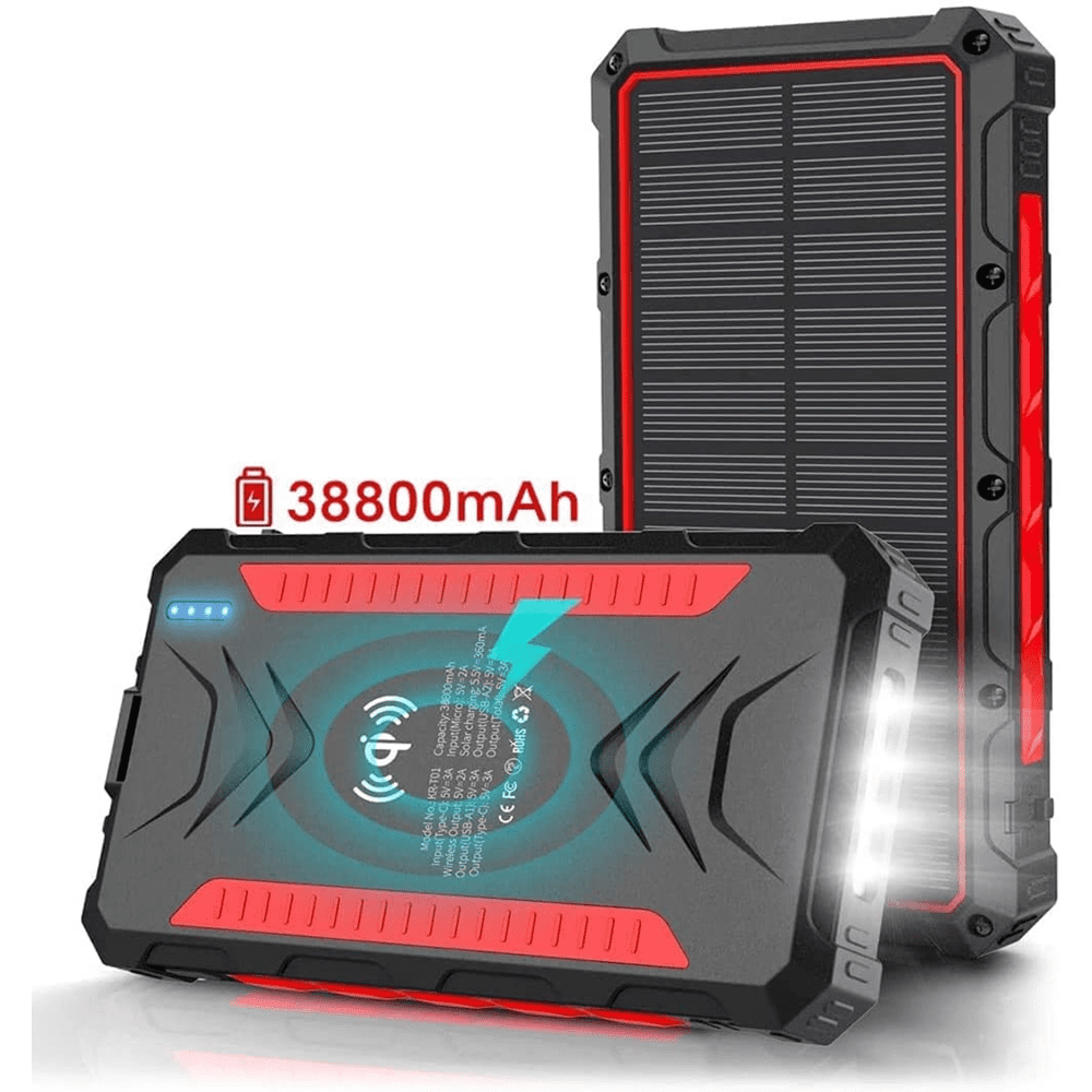 Solar Rugged Power Bank 38.800mAh Qi Wireless Charger, KR-T01 | Smart ...