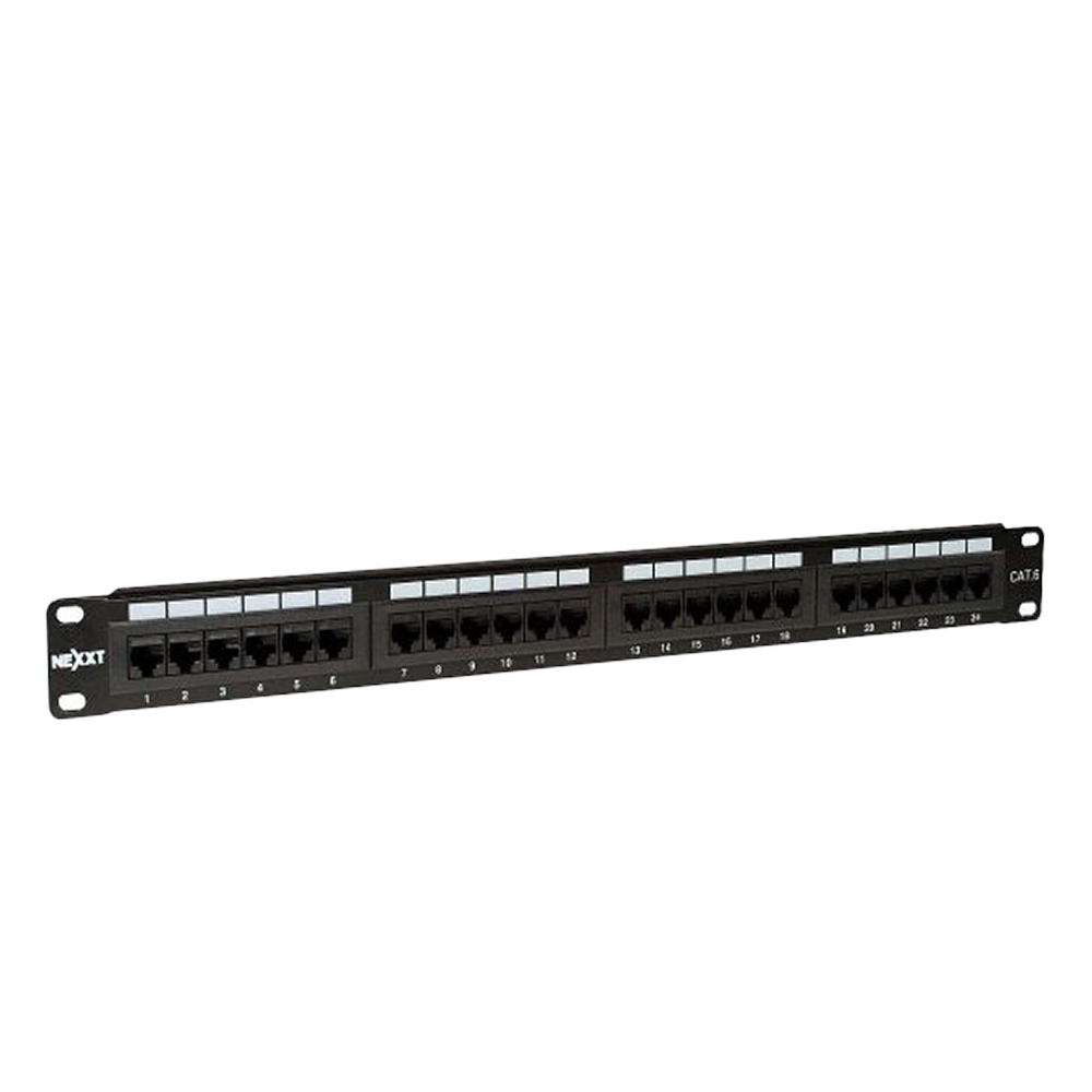 NEXXT Cat6 24-Port Rackmount Patch Panel: High-Performance Network ...