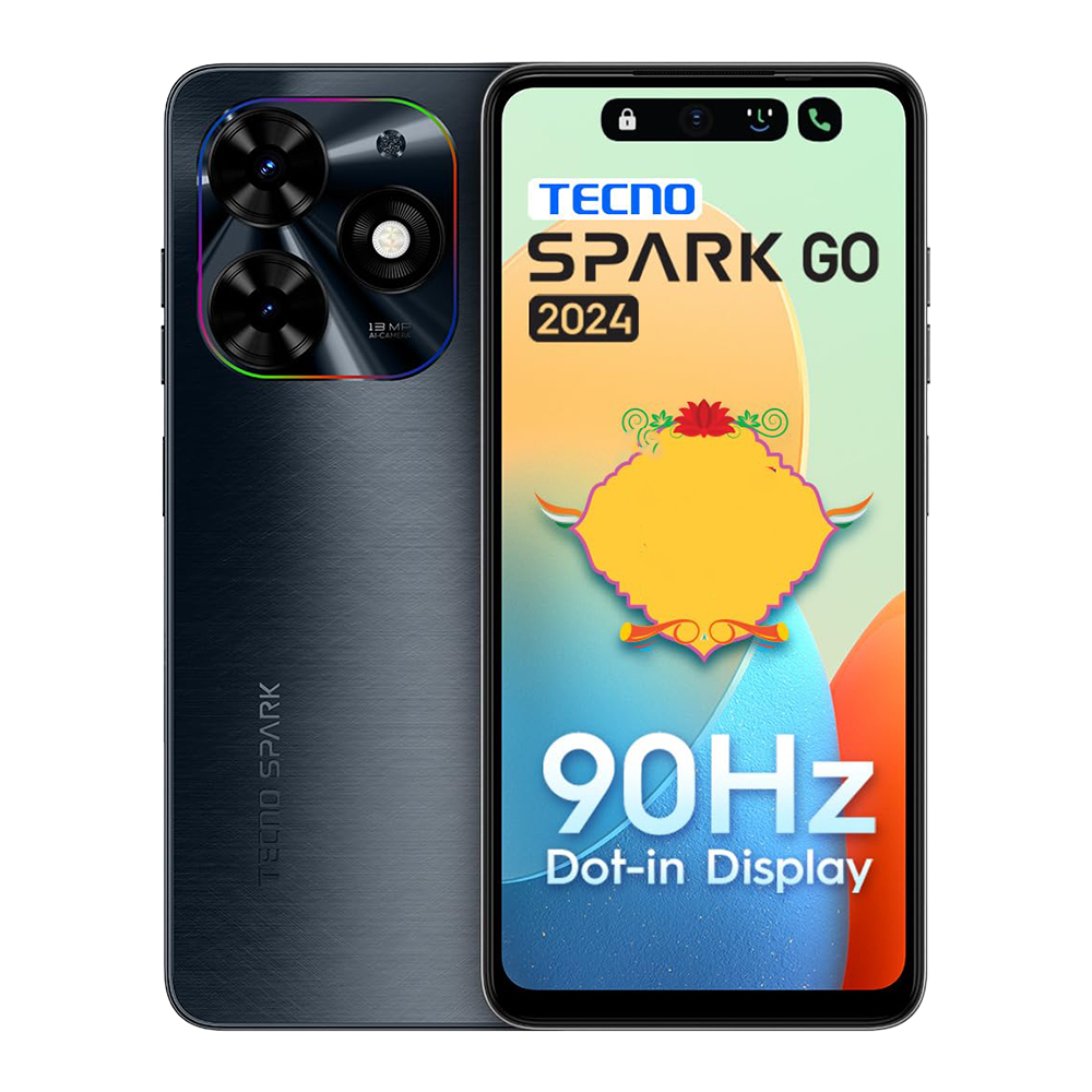 TECNO Spark Go 2024 64GB, 3GB RAM, Black - Stylish Design, Enhanced ...