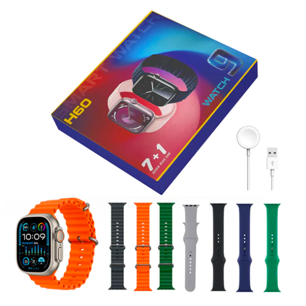 H60 Watch 9 Smartwatch with 7+1 Strap: versatile and stylish smartwatch ...