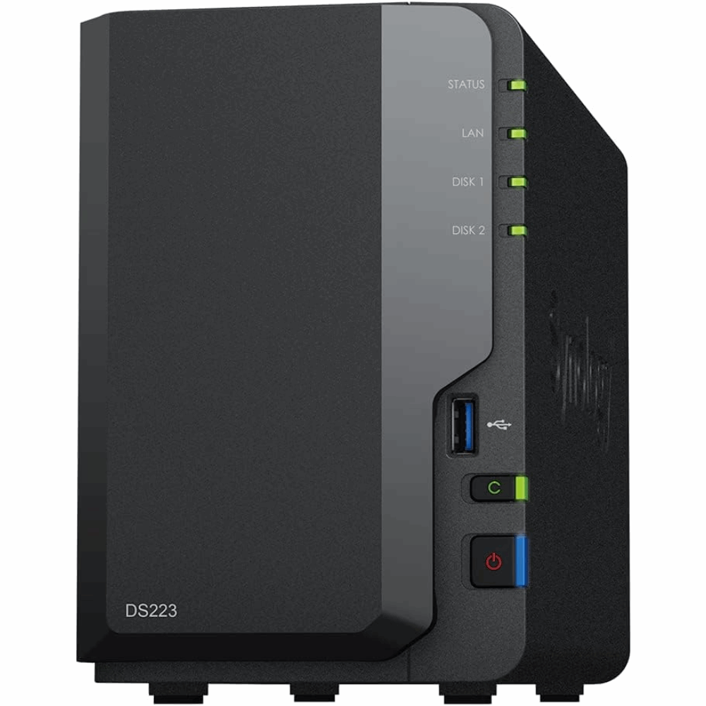 Synology 2-Bay NAS DS223: Efficient and Secure Storage (Diskless Model ...