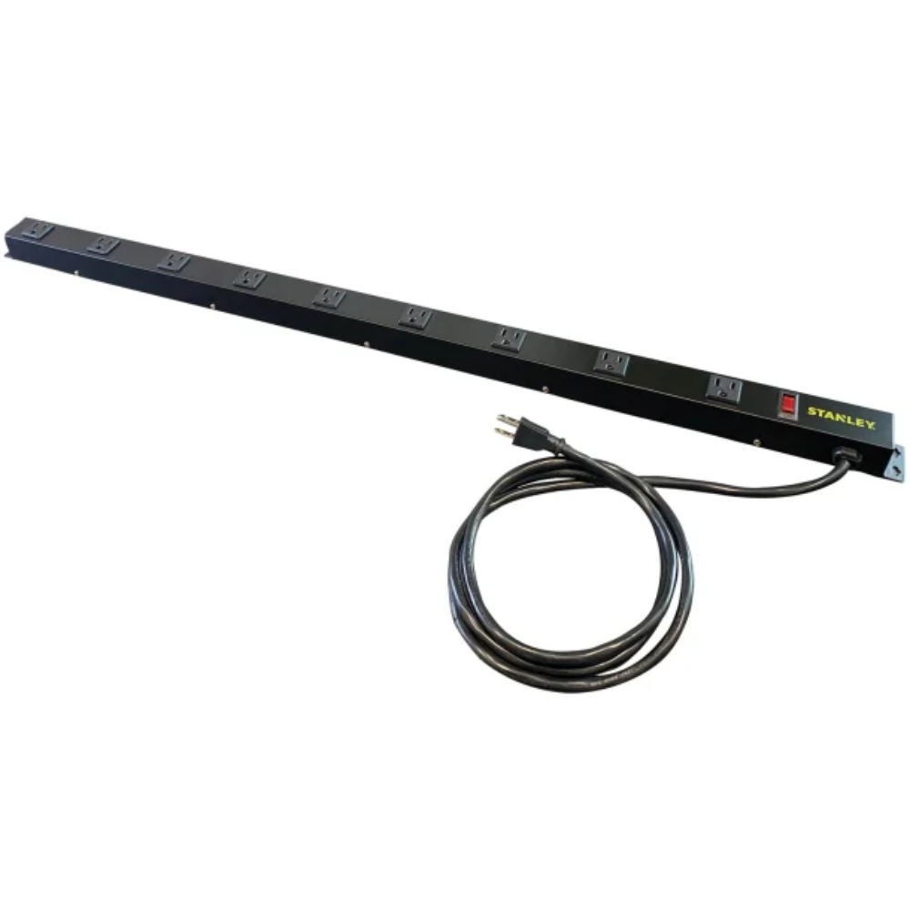 Stanley 31610 SurgeMax Pro 9-Outlet Surge Protector: 6ft Metal Power ...