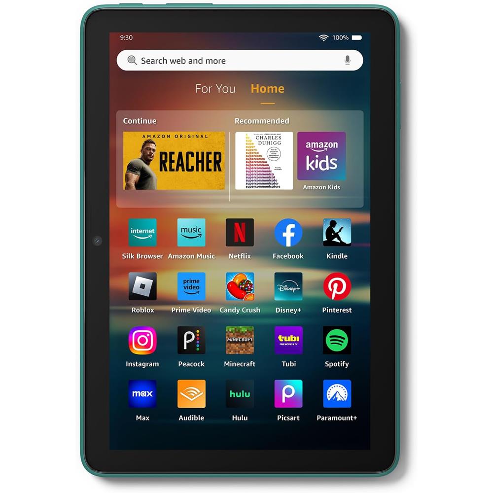 Amazon Fire HD 8", 2024, 32GB, Emerald: Sleek, Fast tablet for ...