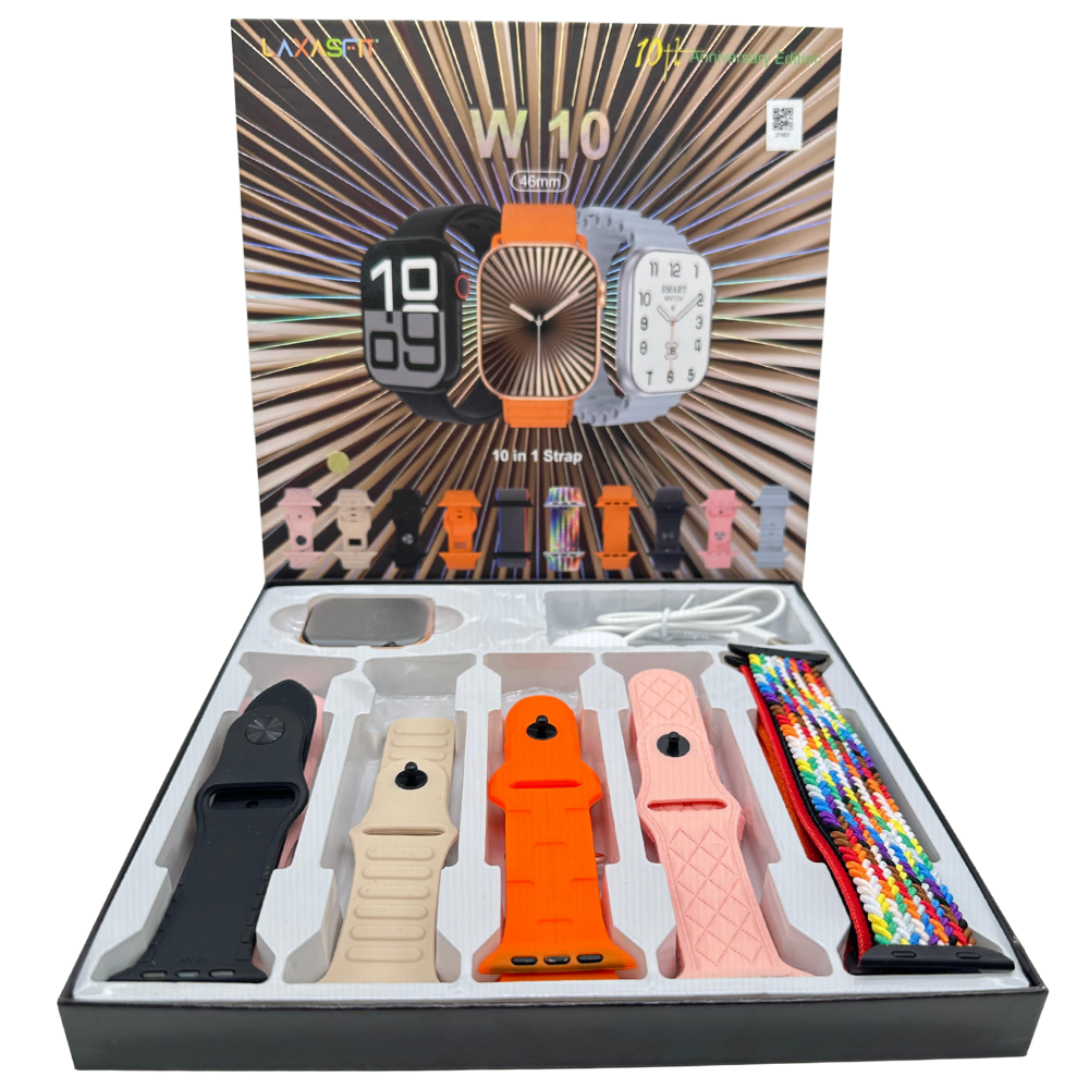 W10 Smart Watch Bundle – Includes 10 Different Straps | Smart ...