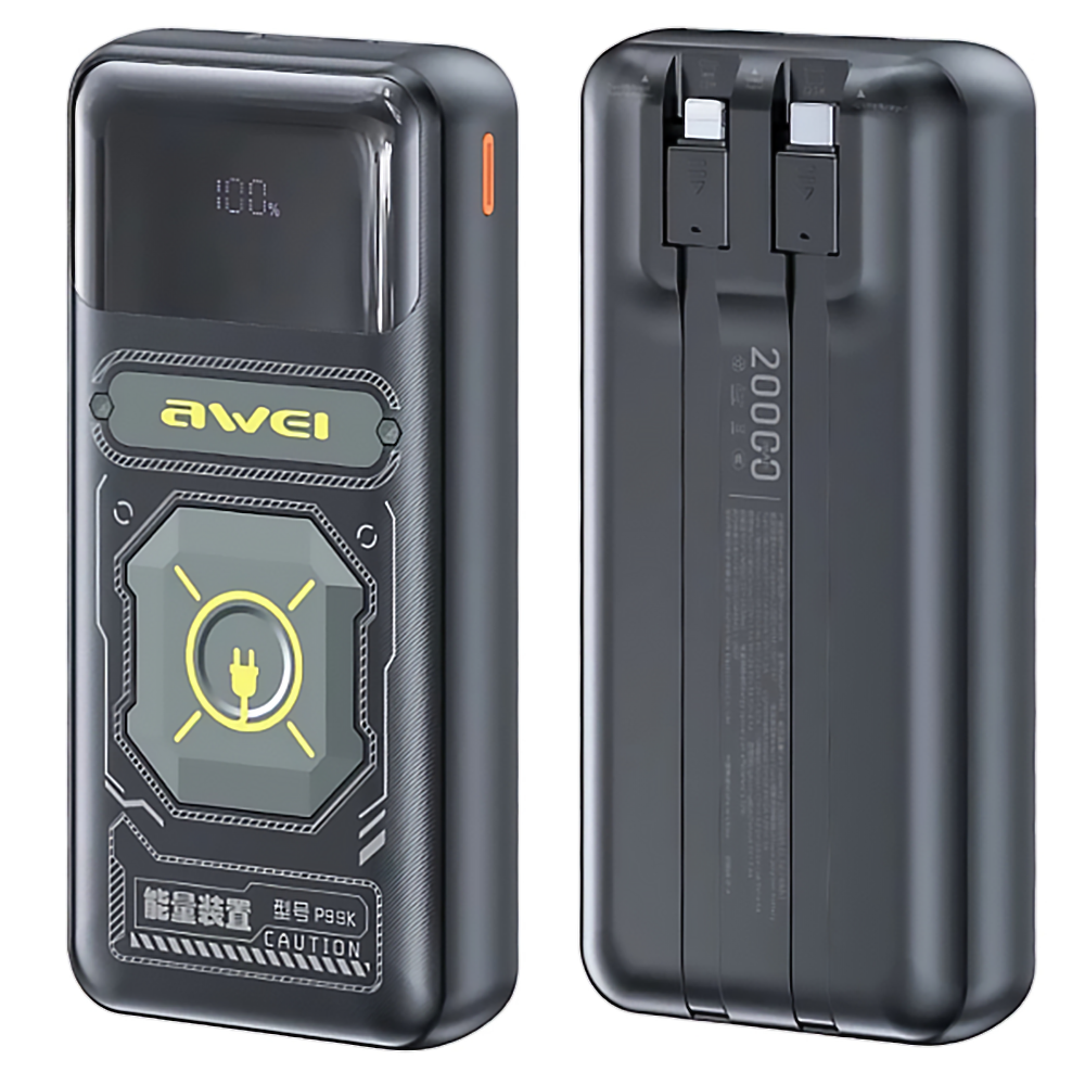 Awei P99K Power Bank – 22.5W Fast Charging, 20,000mAh Capacity | Smart ...