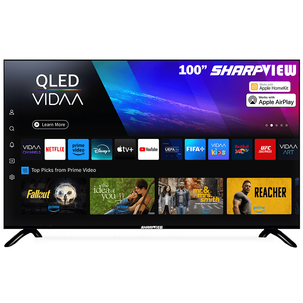 SharpView 100" SV100VSCX Frameless LED Smart VIDAA TV | Smart ...