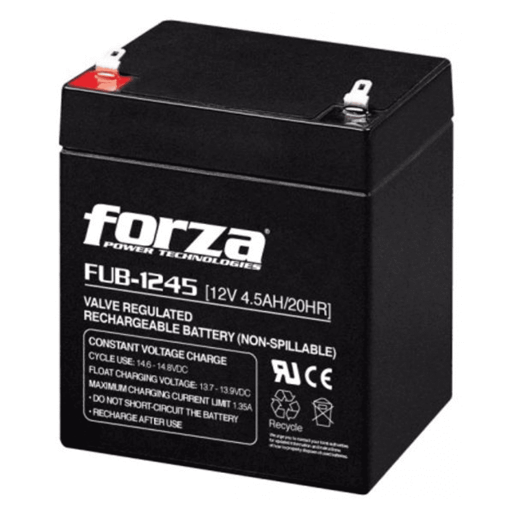 Forza 12 volt, 4.5Ah, UPS Rechargeable Battery, FUB-1245: a reliable ...